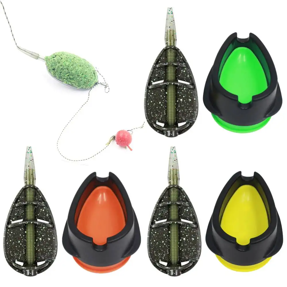 Fishing-Bait-Feeding-Holder-Quick-Release-Inline-Method-Feeder-Mould ...