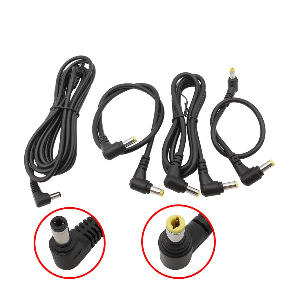 1Pcs 5 5 X 2 5mm 5 5x2 1mm Male To 5 5 X 2 1 MM 2 5 MM Male DC