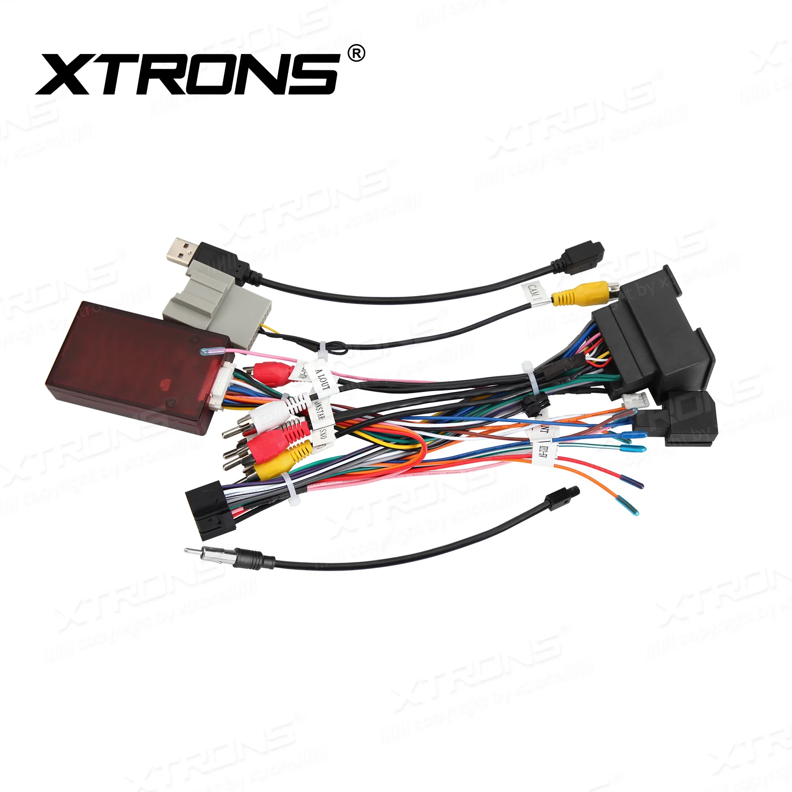 XTRONS AK/PE72JCC/ISOCBL44 4Pin ISO Cable for XTRONS Headunit ...