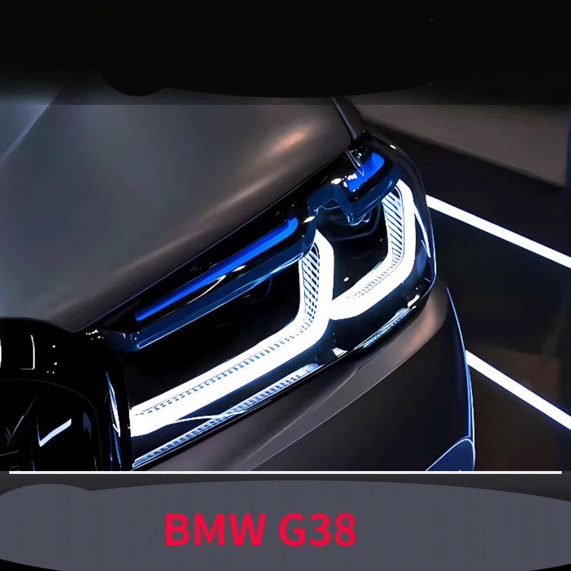 BMW G38 G30 M5 용 LED 헤드 라이트, 2018-2022 년 레이저 헤드 라이트, DRL 주간 주행등, 파란색 야간 ...