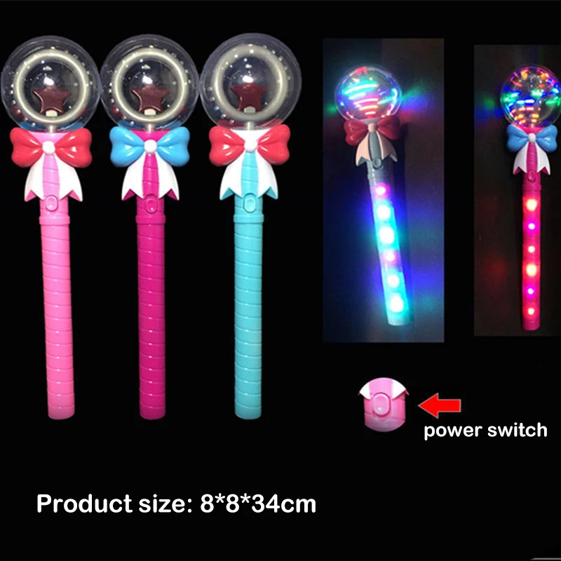 Light-emitting-With-Music-Bow-Spinning-Magic-Wand-Children-Flash ...