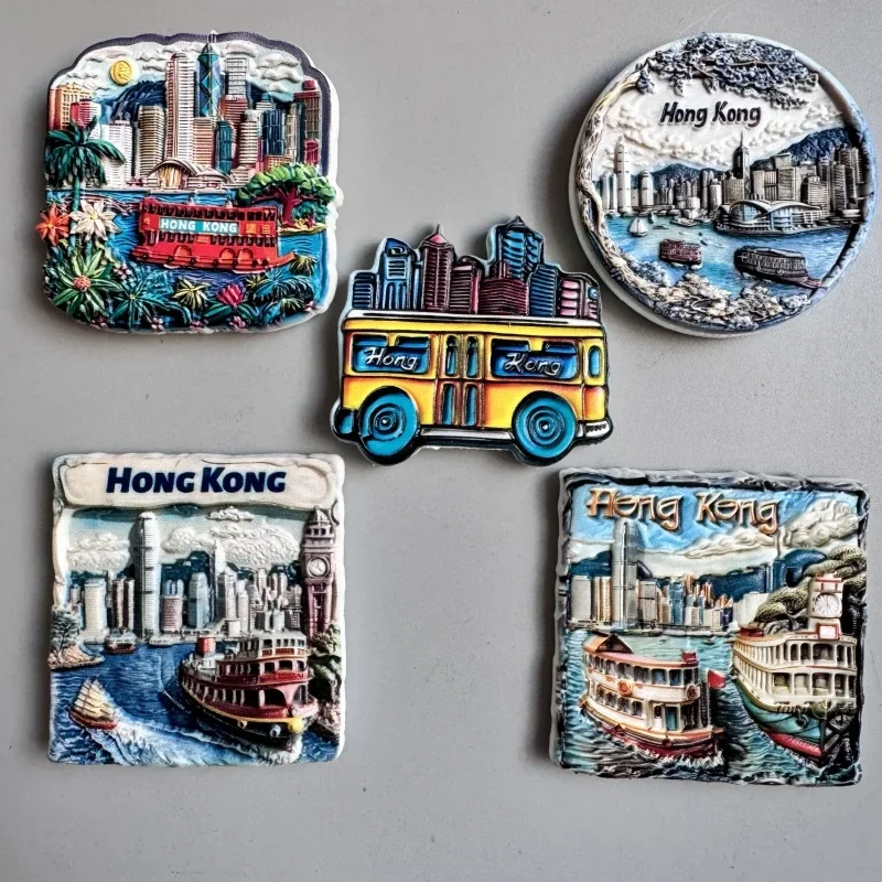 Fridge Magnets Victoria Harbour Hong Kong China Tourist souvenir Fridge ...