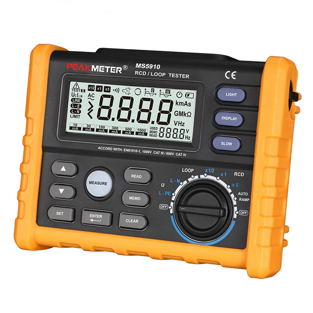 PEAKMETER-MS5910-Leakage-Protection-Switch-Tester-High-Precision-Loop ...