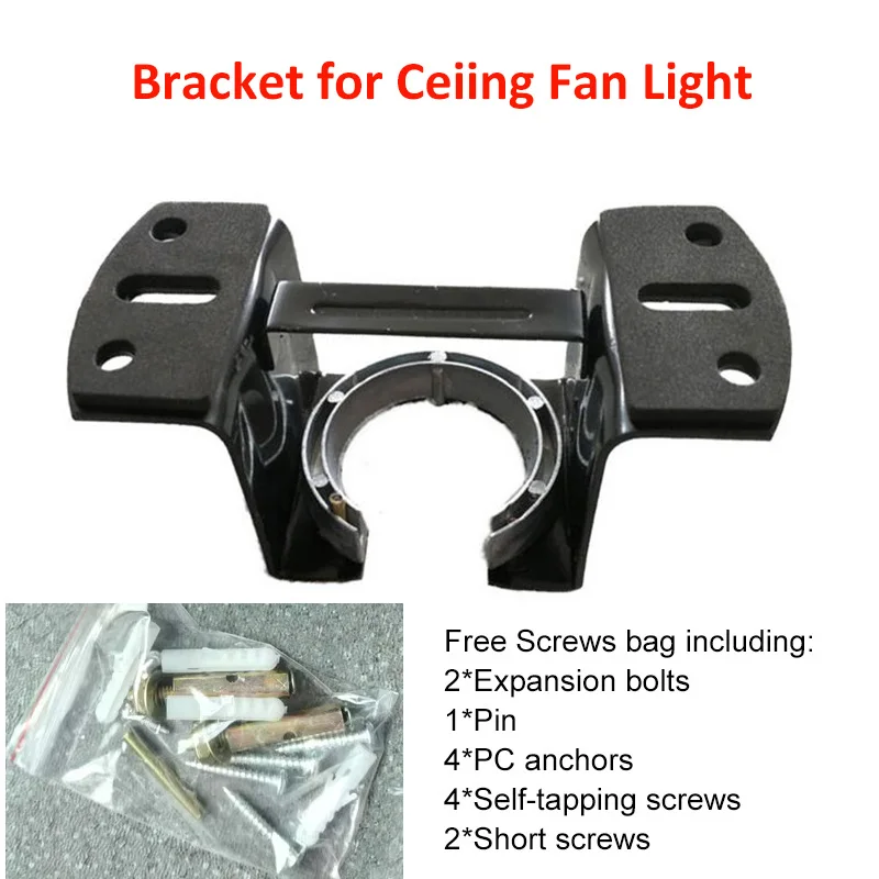 Hanging-Bracket-For-Ceiling-Fan-Light-With-Mounting-Screws-Lamp-Base ...