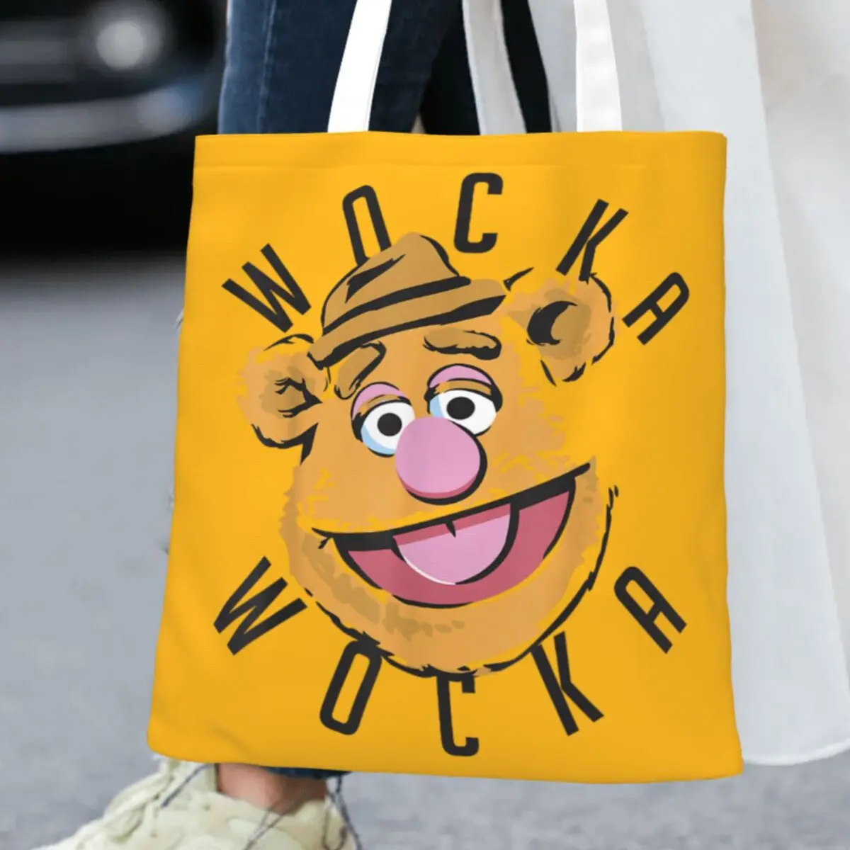 The Muppets Fozzie Bear Wocka Wocka Big Face Shopper Bag Shoulder Bag ...