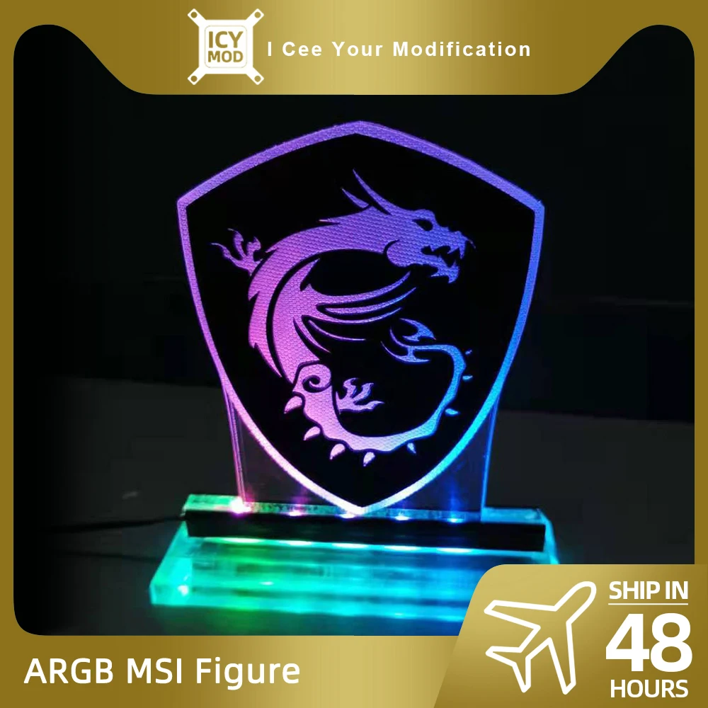 Msi Gaming Figure A-rgb Rainbow Led Acrylic Lighting Panel 5v3pin ...
