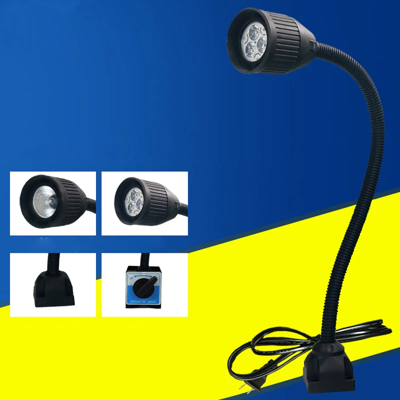 Industrial-led-Lights-5W-110-220V-L50CM-Gooseneck-Magnetic-Base-LED ...
