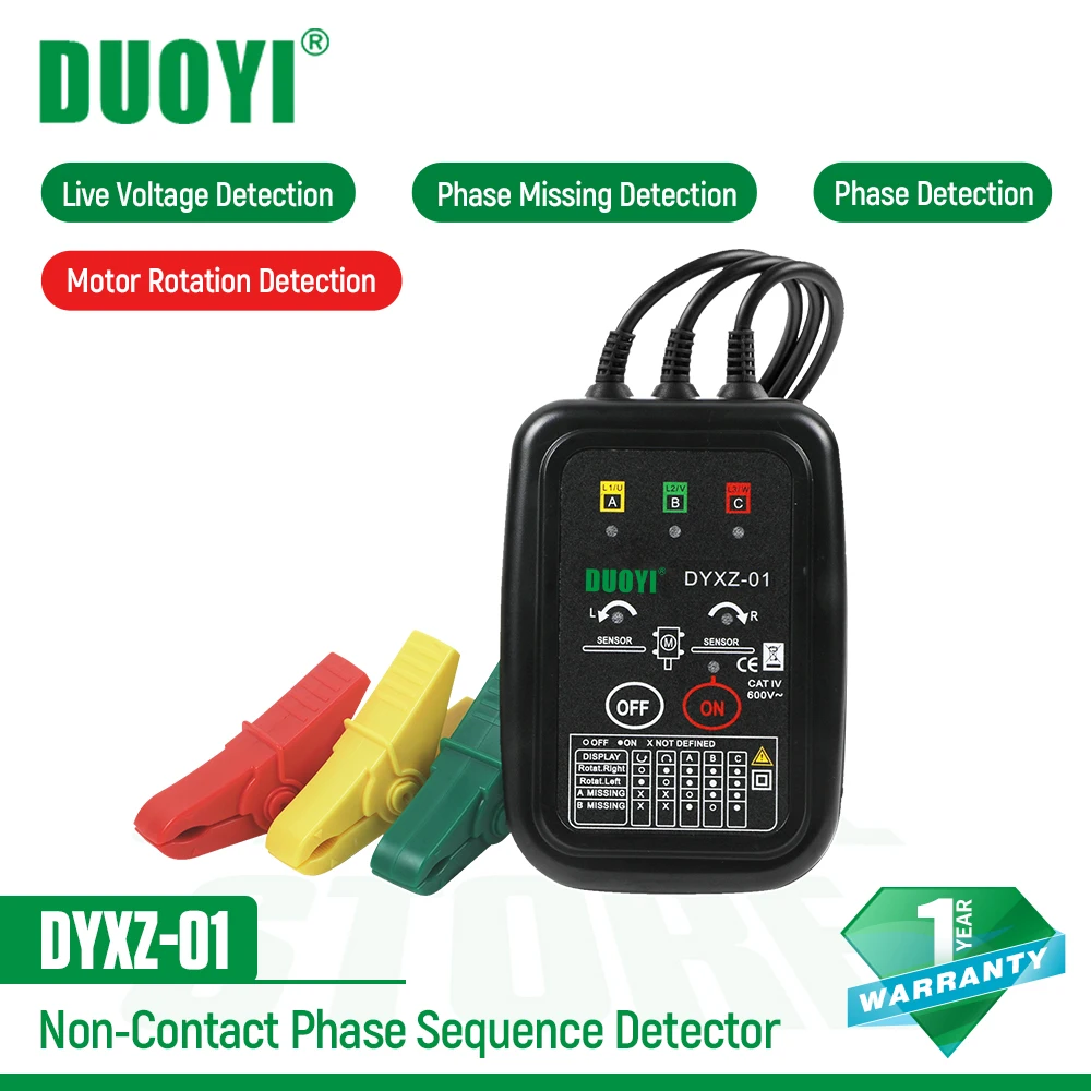 DUOYI-DYXZ-01-DYXZ-02-3-Phase-Detector-Rotation-tester-Non-Contact ...