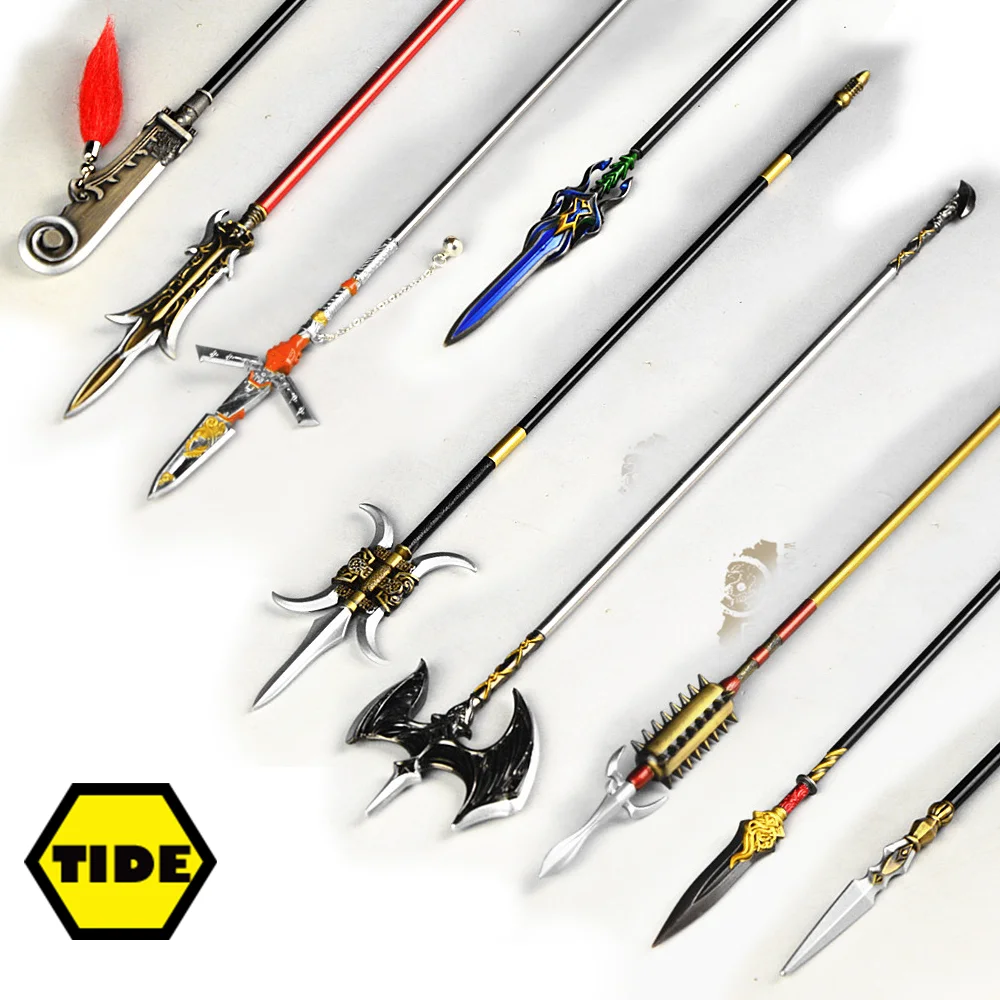 1-6-Miniature-Long-Rod-Cold-Weapon-Ancient-Soldier-Long-Lance-Spear ...