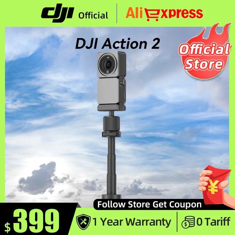 DJI Action 2 Action Camera 4K 120fps Super Wide FOV Versatile Magnetic ...