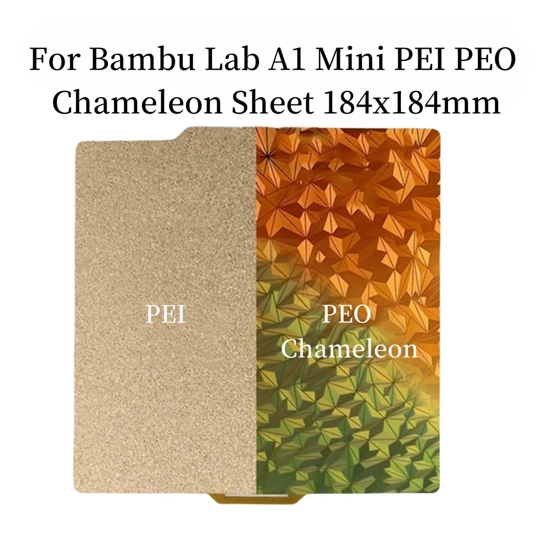 For-Bambu-Lab-A1-Mini-Build-Plate-PEI-184x184-PEO-Chameleon-PET-PEI ...