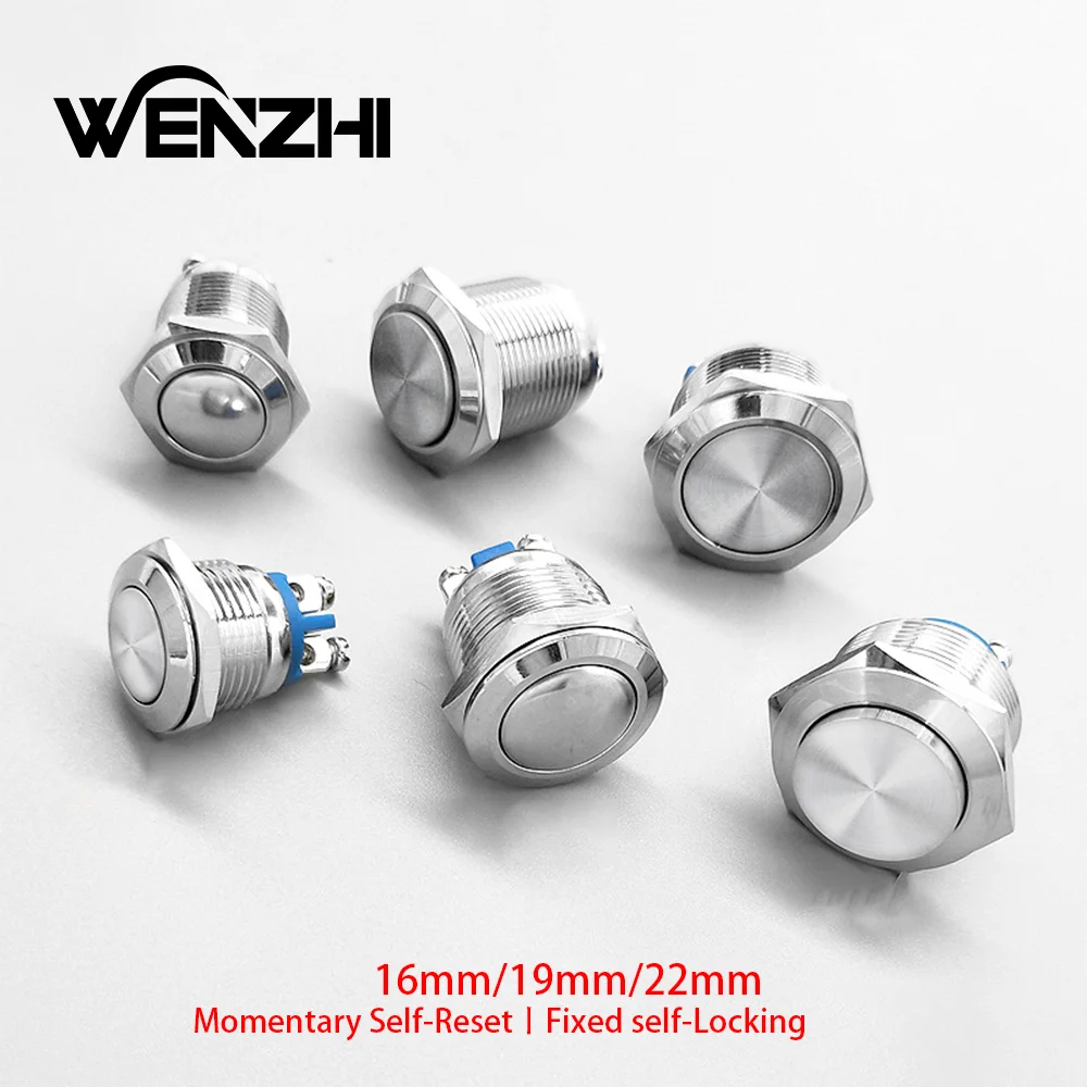 Momentary-Push-Button-Start-Stop-Power-Switch-Metal-Without-Fixation ...