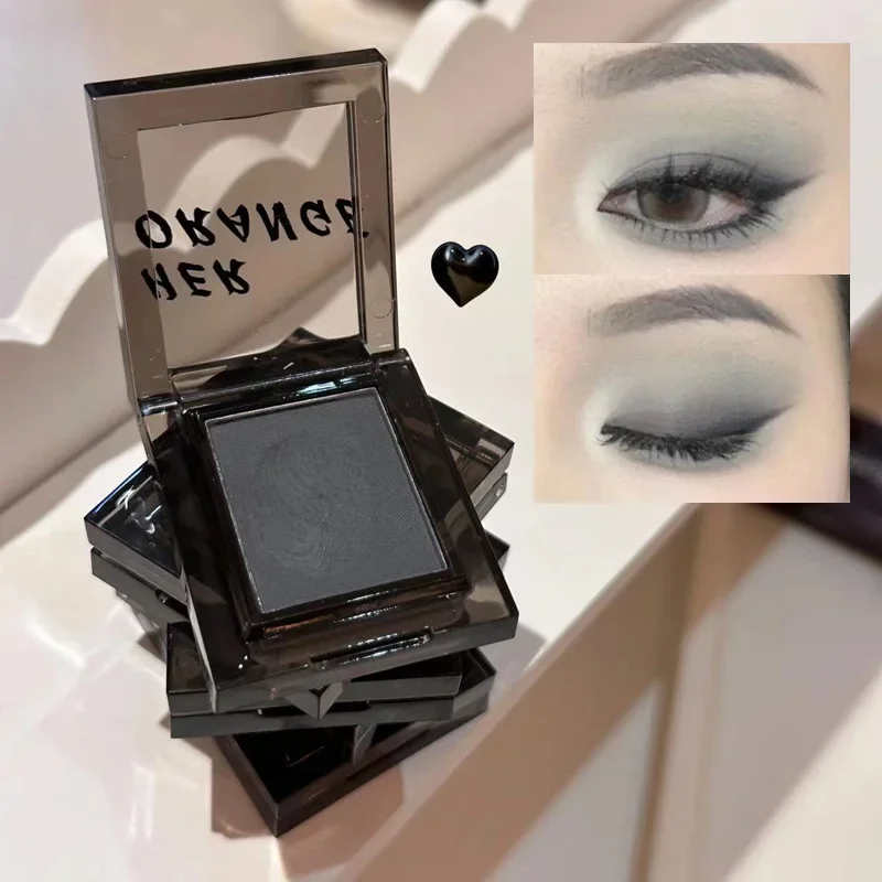 Smoky Blue-gray Eye Shadow Palette Sweet Cool Single Color Mini ...