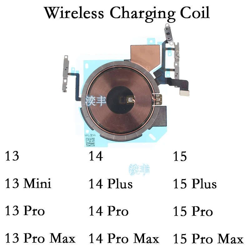 Wireless Charging Coil for IPhone 14 15 13 Mini Pro Max with Power ...