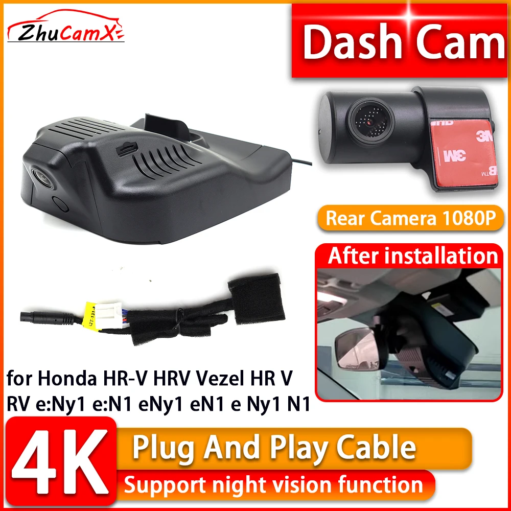 DVR 4K Dash Cam for Honda HR-V HRV Vezel HR V RV e:Ny1 e:N1 eNy1 eN1 e ...