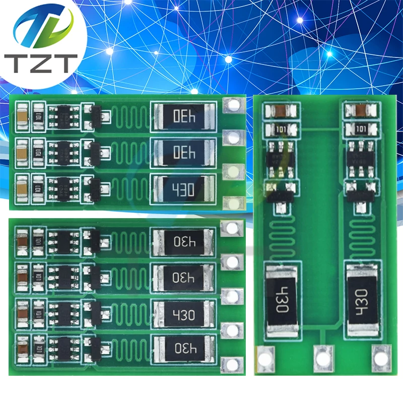 TZT 2S 3S 4S Balance Board 8.4V 12.6V 16.8V 18650 Polymer Li-ion ...