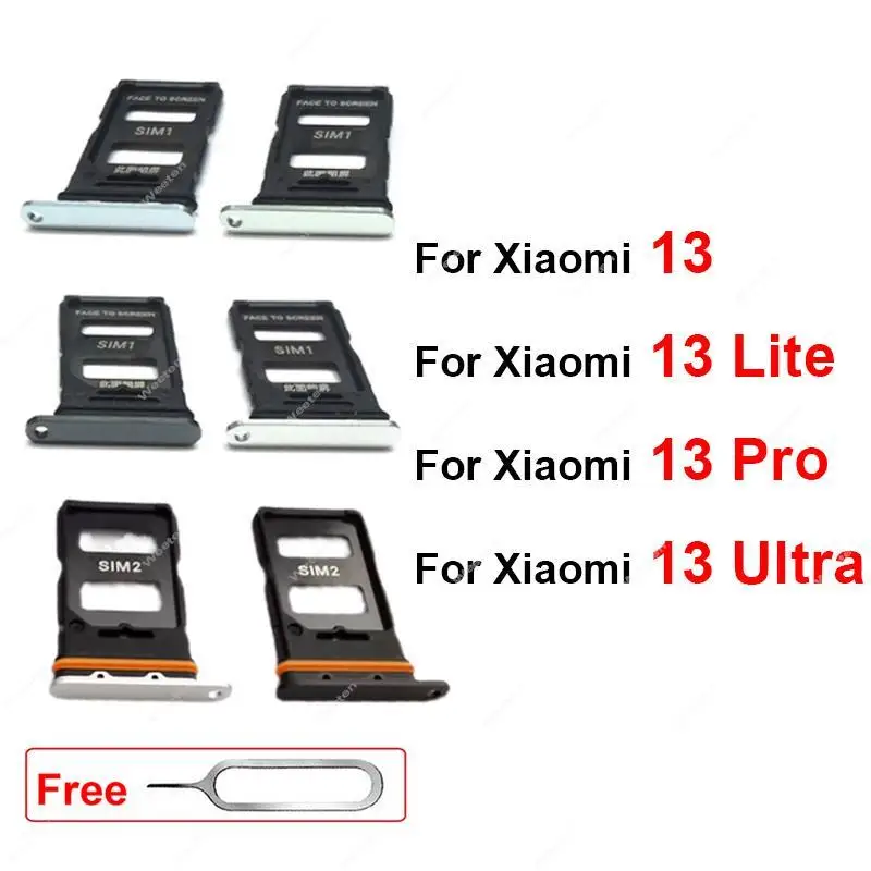 Sim-Card-Tray-For-Xiaomi-13-13-Pro-13-Ultra-13-Lite-Reader-Holder-Sim ...