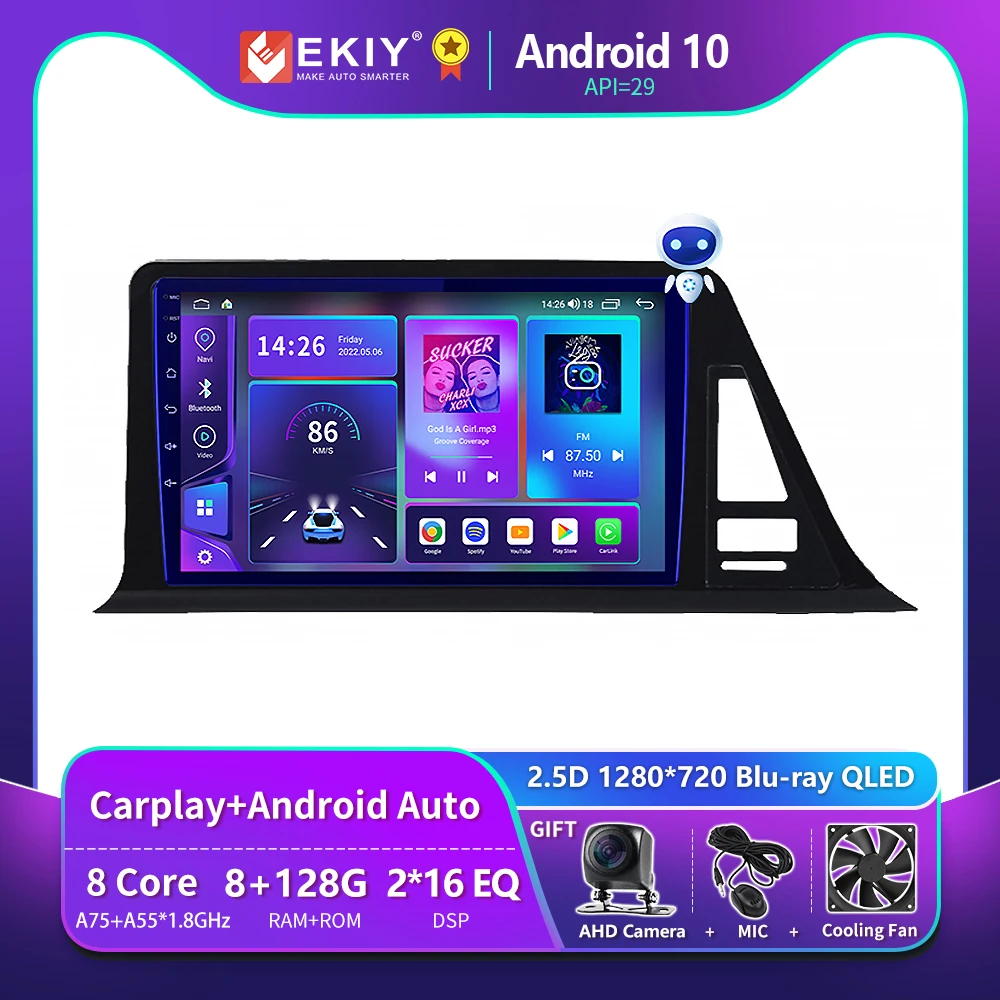 EKIY T900 Android 10 Auto Radio Für Toyota CHR C HR 2016 2017 2018 2019 Multimedia Video Player ...