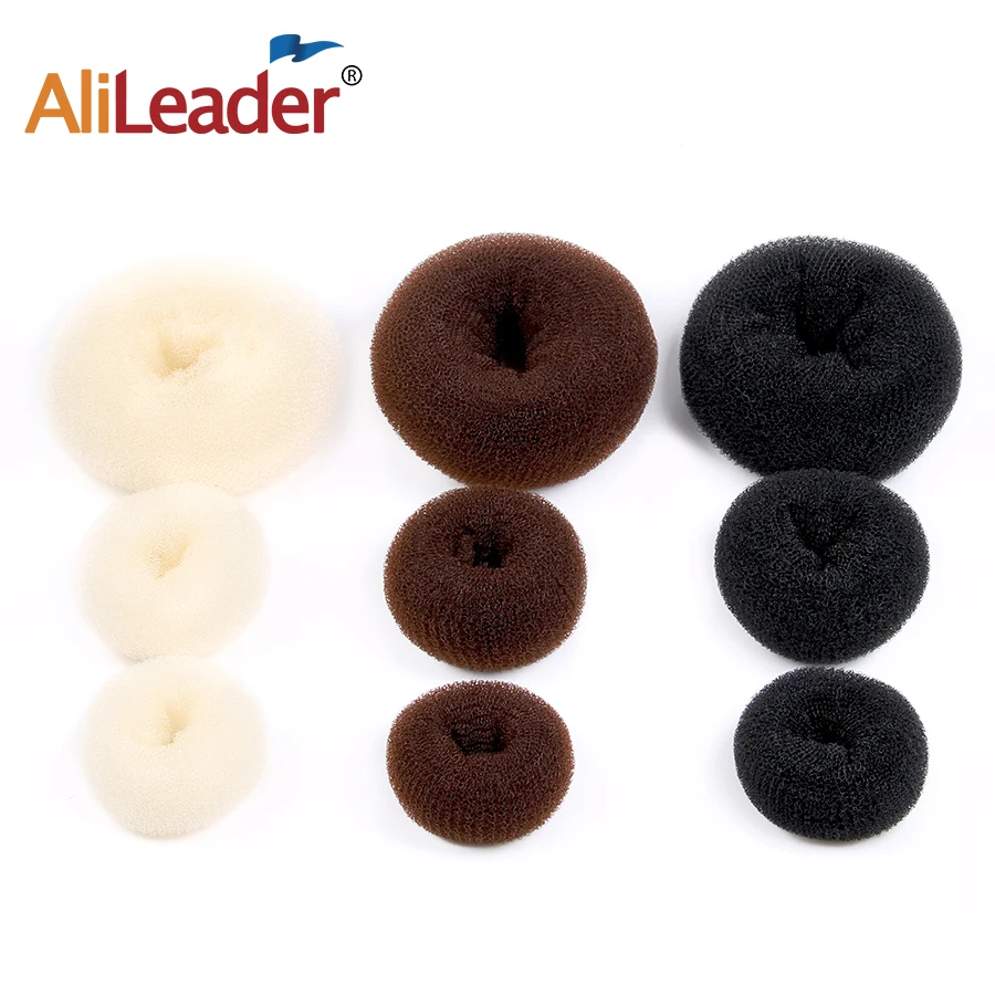 Girls Bun Filler Hair Hairstyle Tools Donut Hair Bun Maker Curly Hair ...