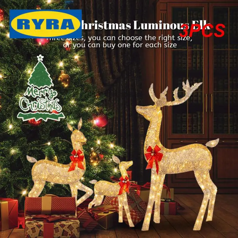 Christmas-Deer-Lantern-Golden-Deer-Lantern-Luminous-Reindeer-Ornaments ...