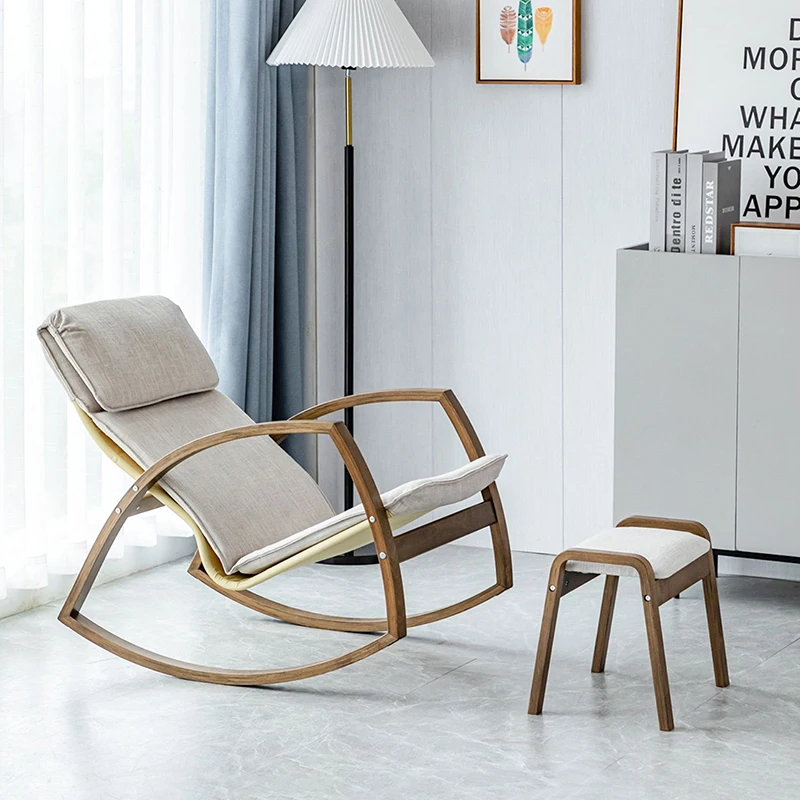 Simple Wooden Rocking Chair