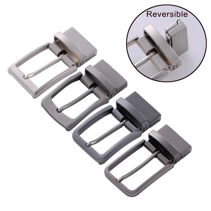 2Pcs/5Pcs 35mm Men Belt Buckles Reversible Zinc Alloy Hight Quality Pin ...