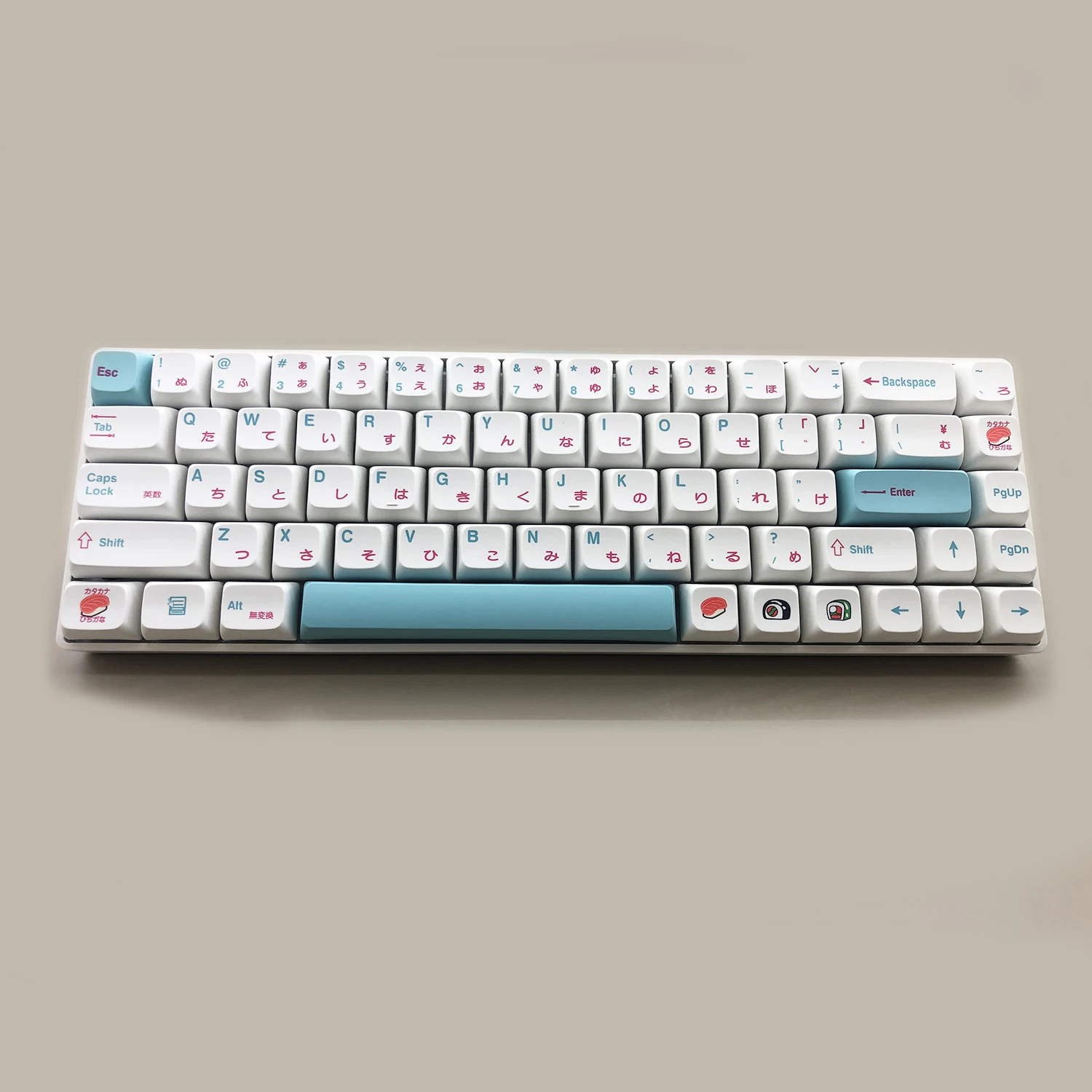 Sushi-Theme-XDA-Custom-Japanese-Anime-White-Keycaps-PBT-Set-for ...