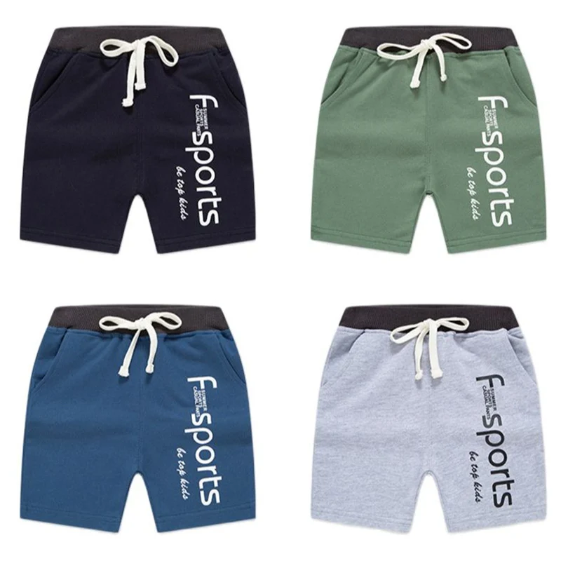 Boys Shorts 12M-7Y Children's Summer Five-point Pants Kids Alphabet ...