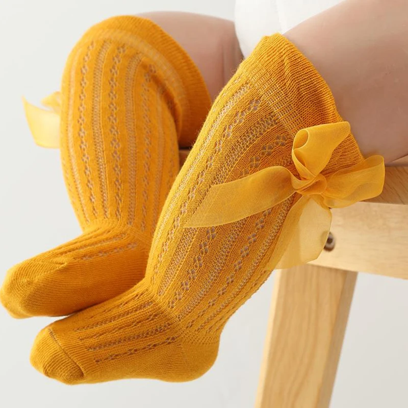 Newborn-Baby-Girls-Spanish-Knee-High-Socks-Bowknot-Party-School ...