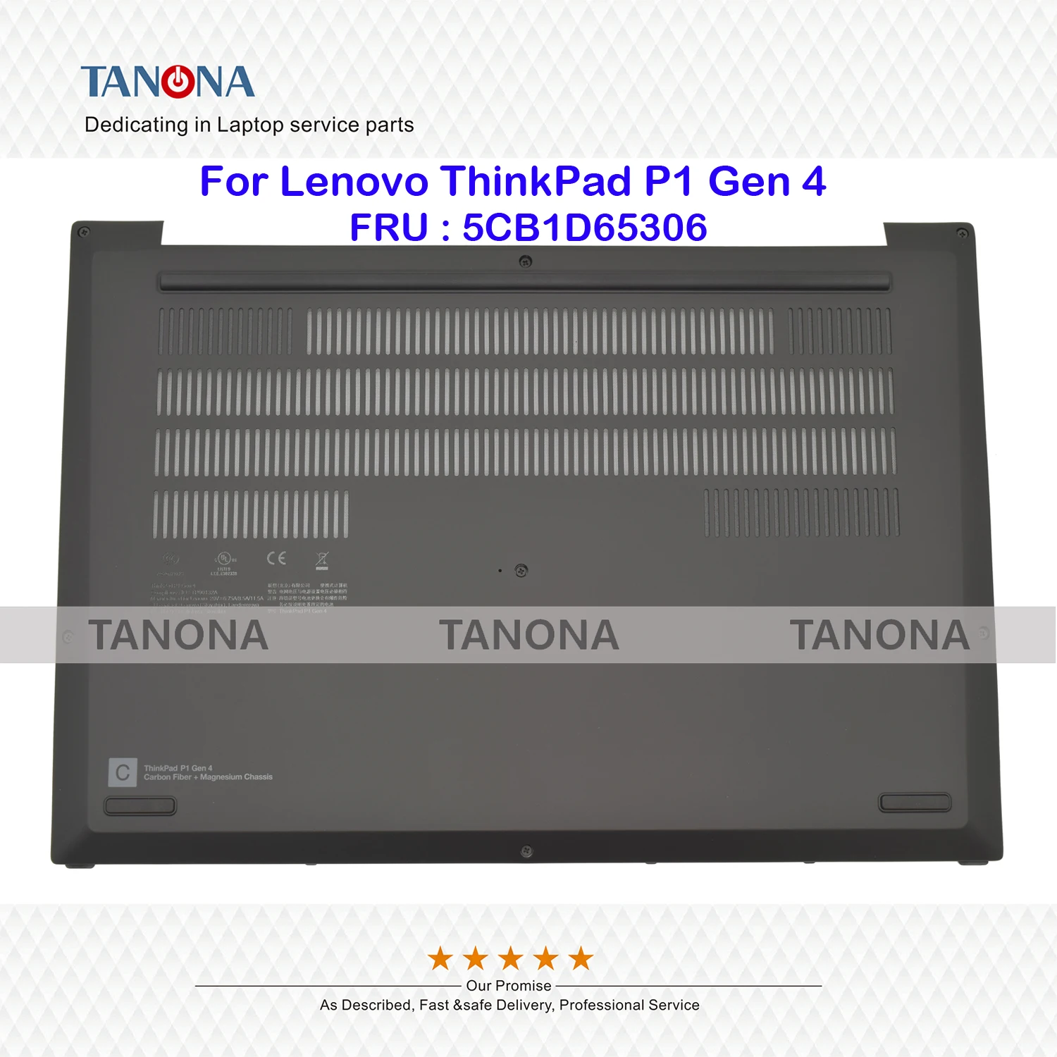 Original New 5CB1D65306 4600NL0E0001 Black For Lenovo ThinkPad P1 Gen 4 ...