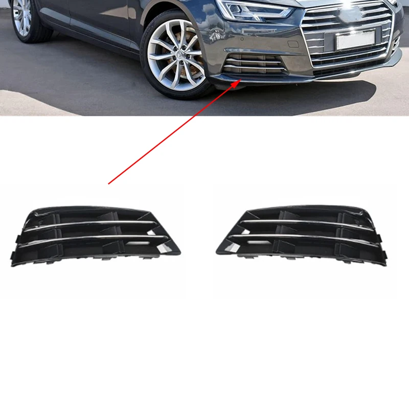 Car Front Bumper Fog Light Lamp Grilles OEM 8W0807681R 8W0807682R For ...