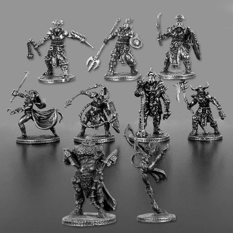 Mythical-Gladiator-Mini-Sculpture-Retro-Metal-Soldier-Model-Tabletop ...