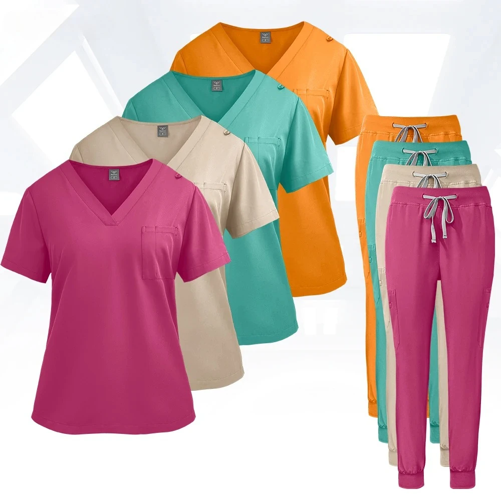 Medical Nurse Uniform 2Piece Workwear Medical Scrubs Set Hospital ...