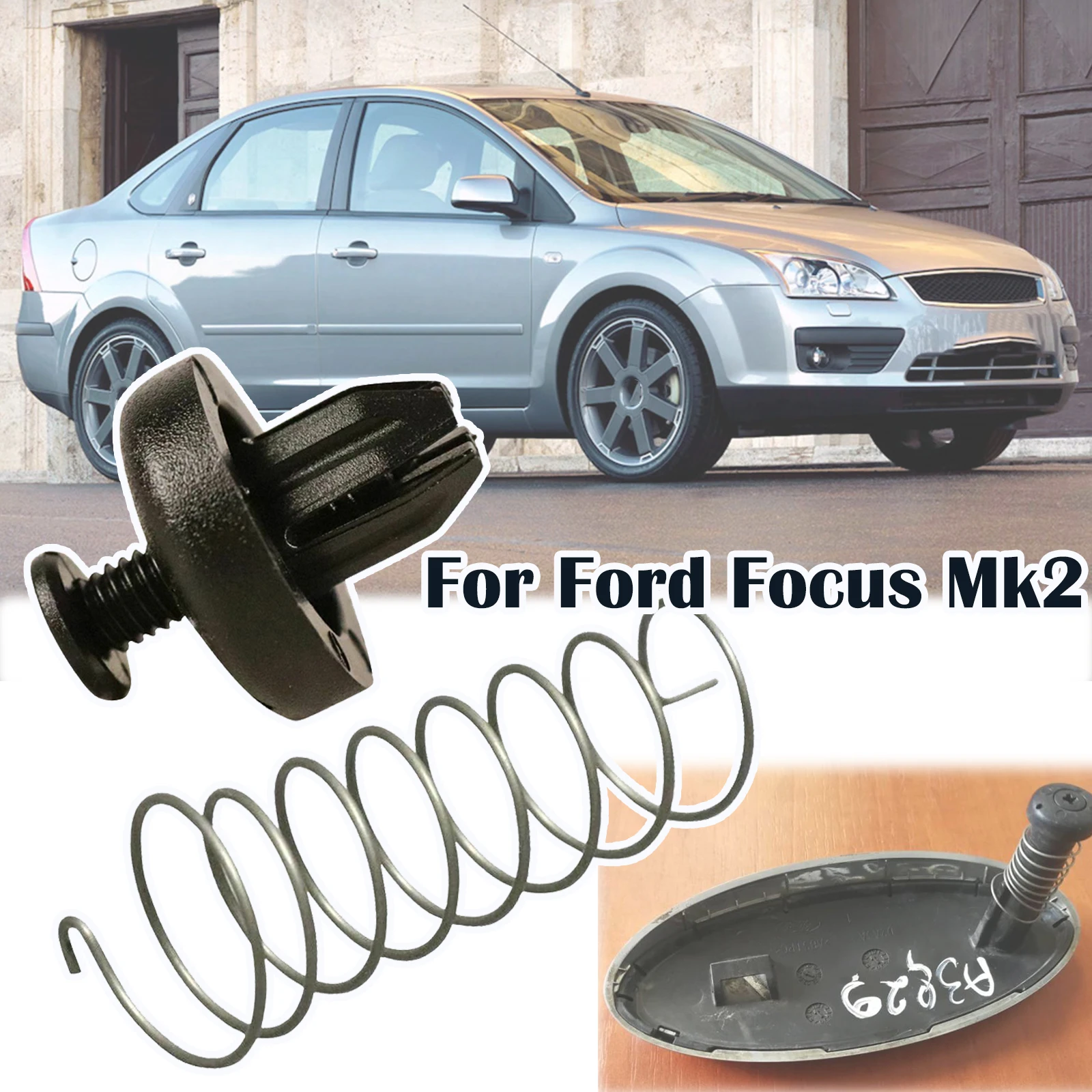 For-Ford-Focus-Mk2-Front-Center-Grille-Oval-Badge-Emblem-Mounting ...