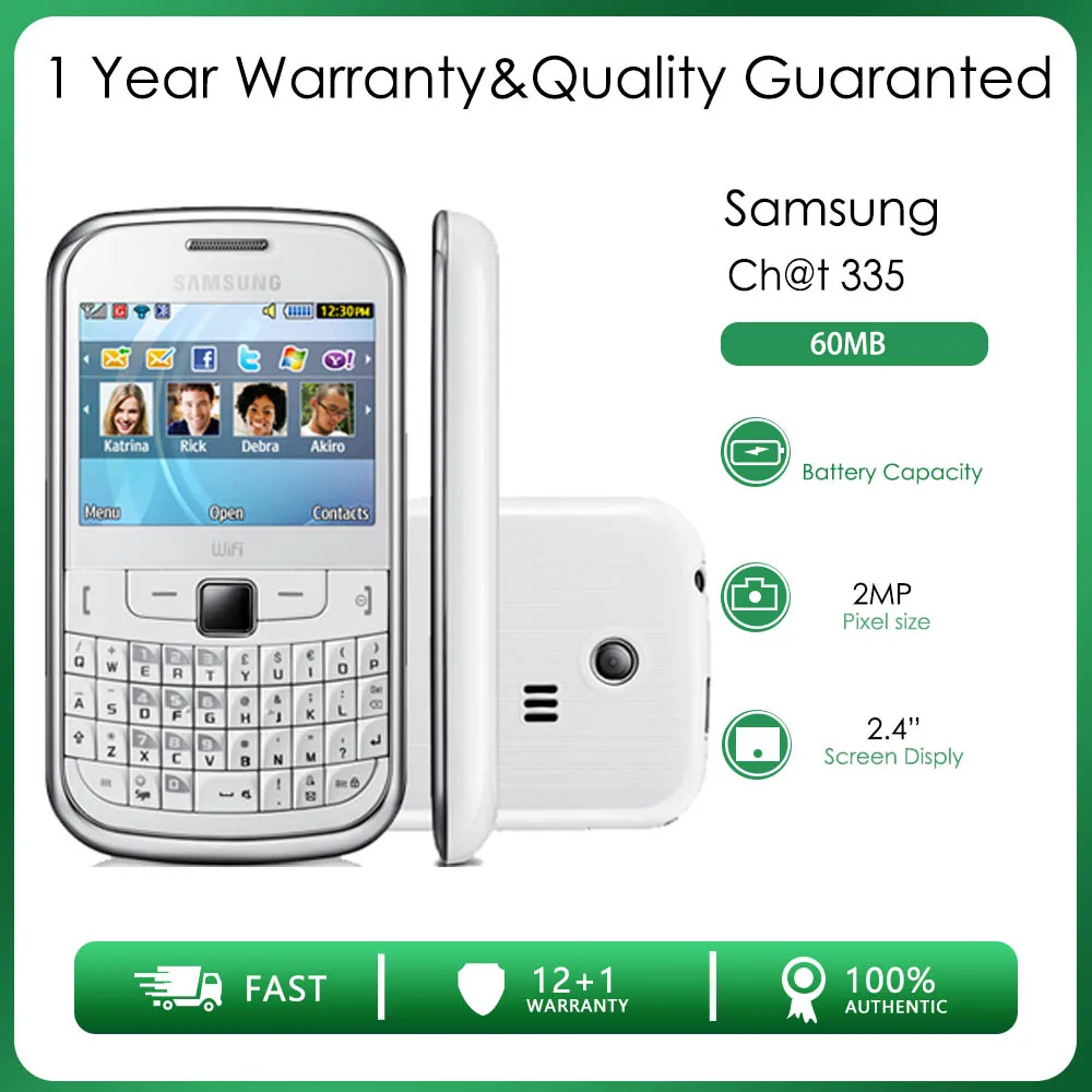 Original-Unlocked-Samsung-Ch-t-335-S3350-GSM-60MB-Mini-SIM-2MP-2-4-Java ...