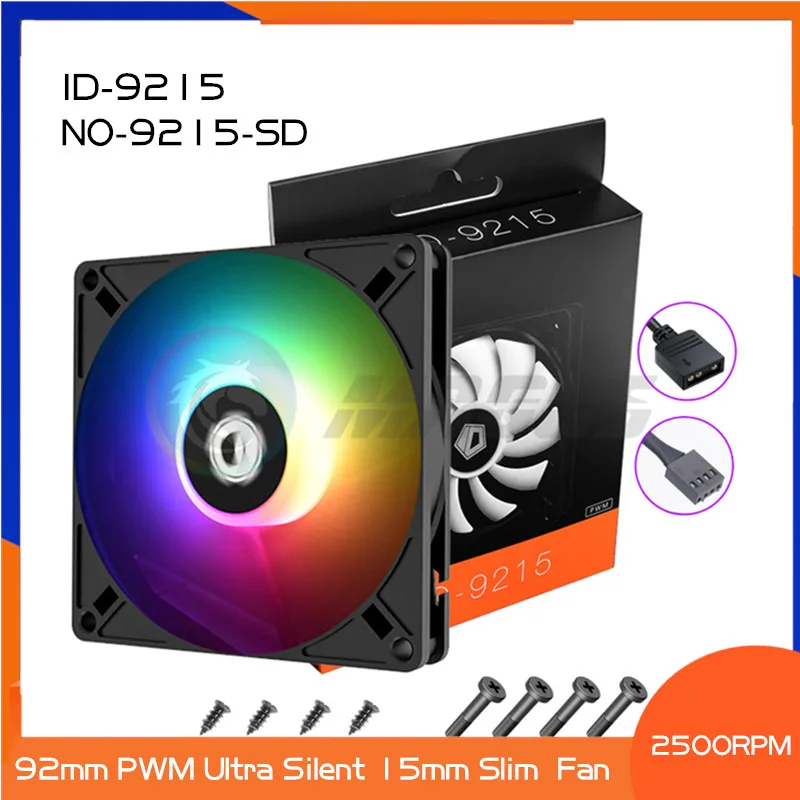Pc Case 90mm Pwm Ultra Silent Fan,15mm Slim Fan Cooling Radiator ...