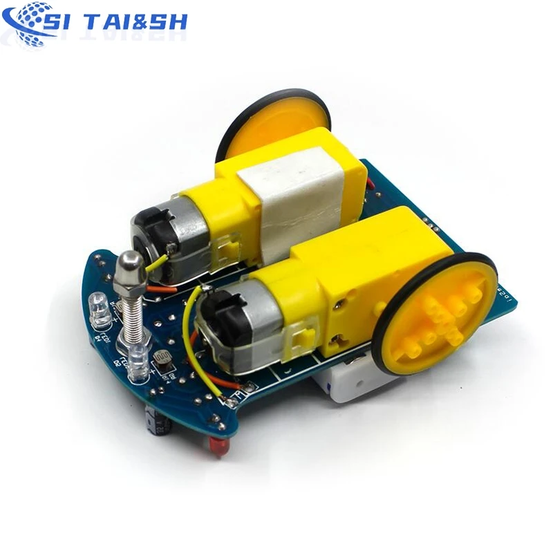 ！D2-1 DIY Kit Intelligent Tracking Line Smart Car Kit TT Motor ...