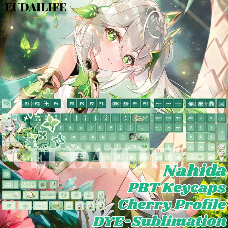 Genshin-Impact-Nahida-128-108-Key-Cover-PBT-DYE-Sublimation-Cherry ...