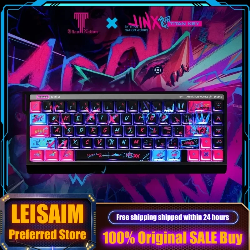 Anime Keycaps Battle of the Twin Cities Jinx Theme Cherry MX Mechanical ...