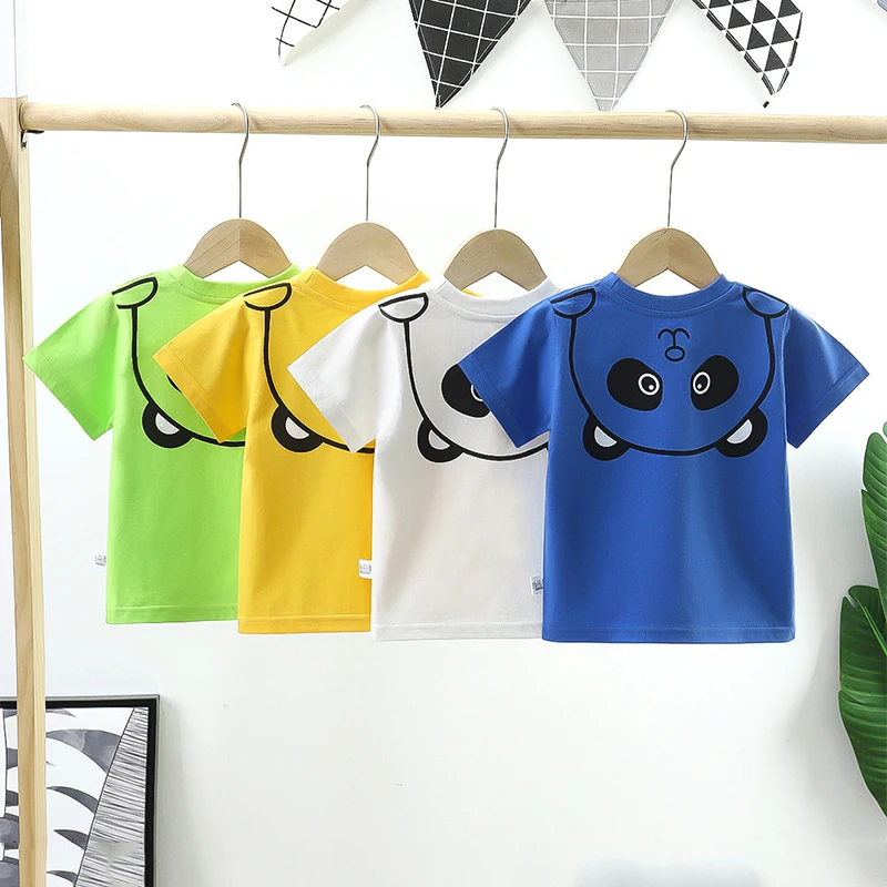 Kids-Basic-Tee-Toddler-Boys-Girls-Panda-Printed-T-shirts-Outfits-Summer-Comfort-Short-Sleeve ...