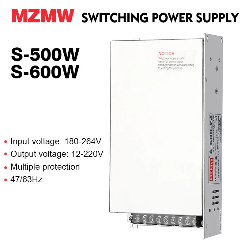 MZMW-500W-600W-Switching-Power-Supply-12V-24V-36V-48V-60V-72V-80V-110V ...