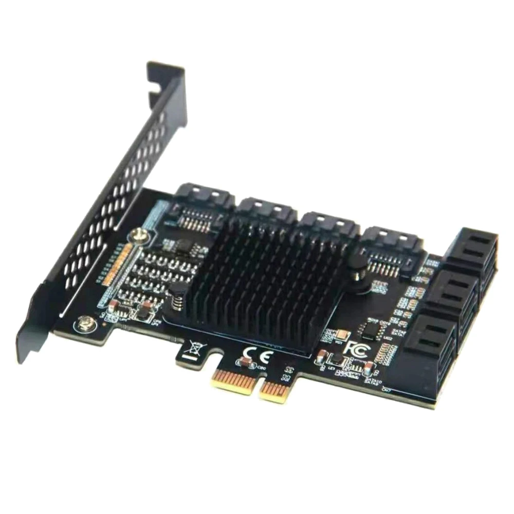 PCI-E-to-SATA-Expansion-Card-Desktop-Computer-PCIe-1X-to-10-Port-SATA3 ...