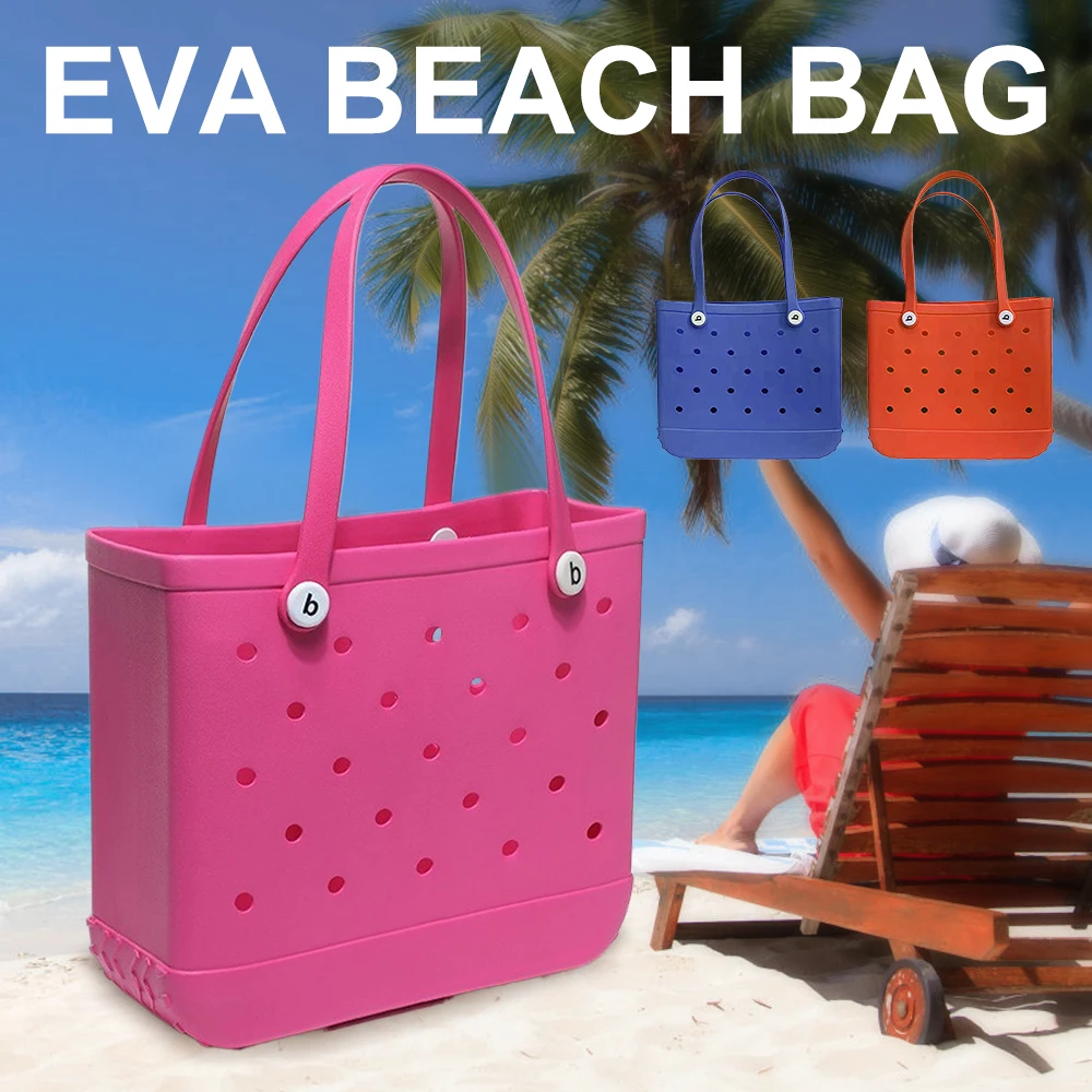 Large-Boggs-Beach-Bag-Summer-EVA-Beach-Basket-Women-Picnic-Tote-Bag-Holes-Waterproof-Handbag ...
