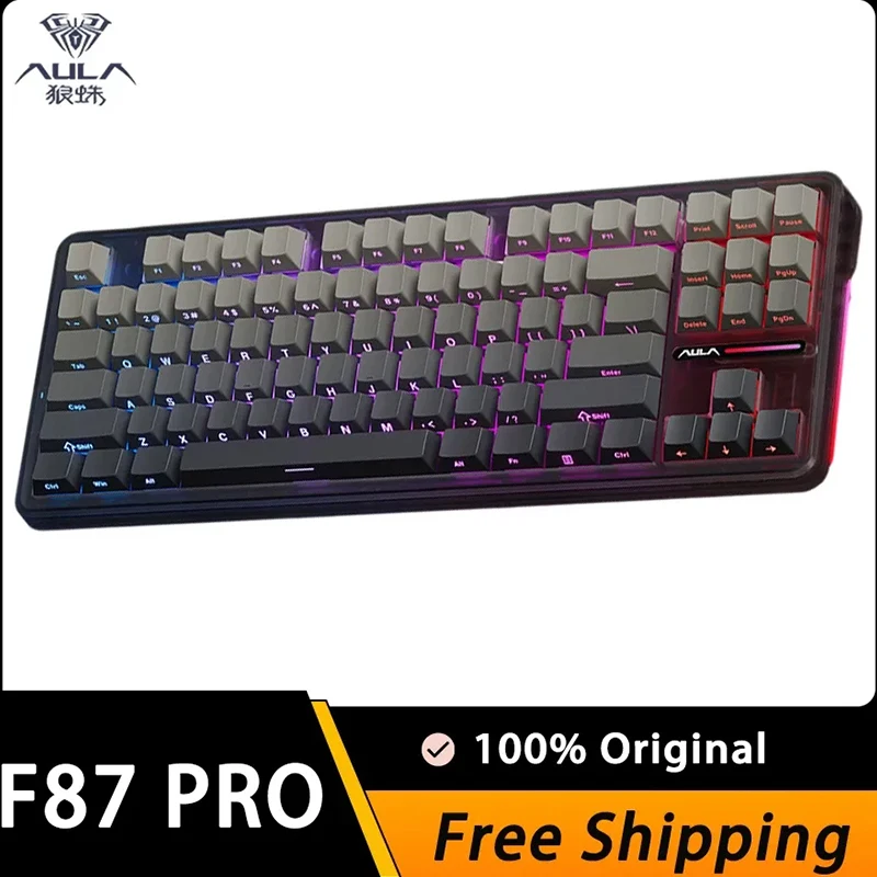 AULA F87 Pro 독거미 키보드 Aula F87pro 기계식 트라이 모드 무선 블루 - 티몬