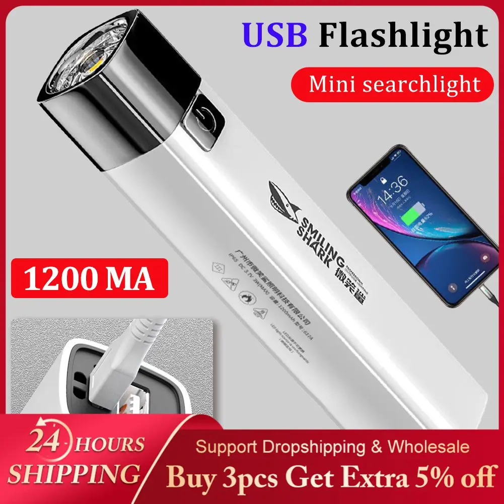 2022-New-Strong-Light-Flashlight-Rechargeable-Multi-Purpose-Long-Range ...
