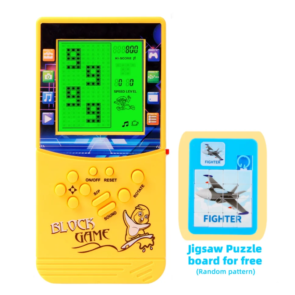 Walkgamer-Retro-green-light-large-screen-brick-game-console-built-in ...