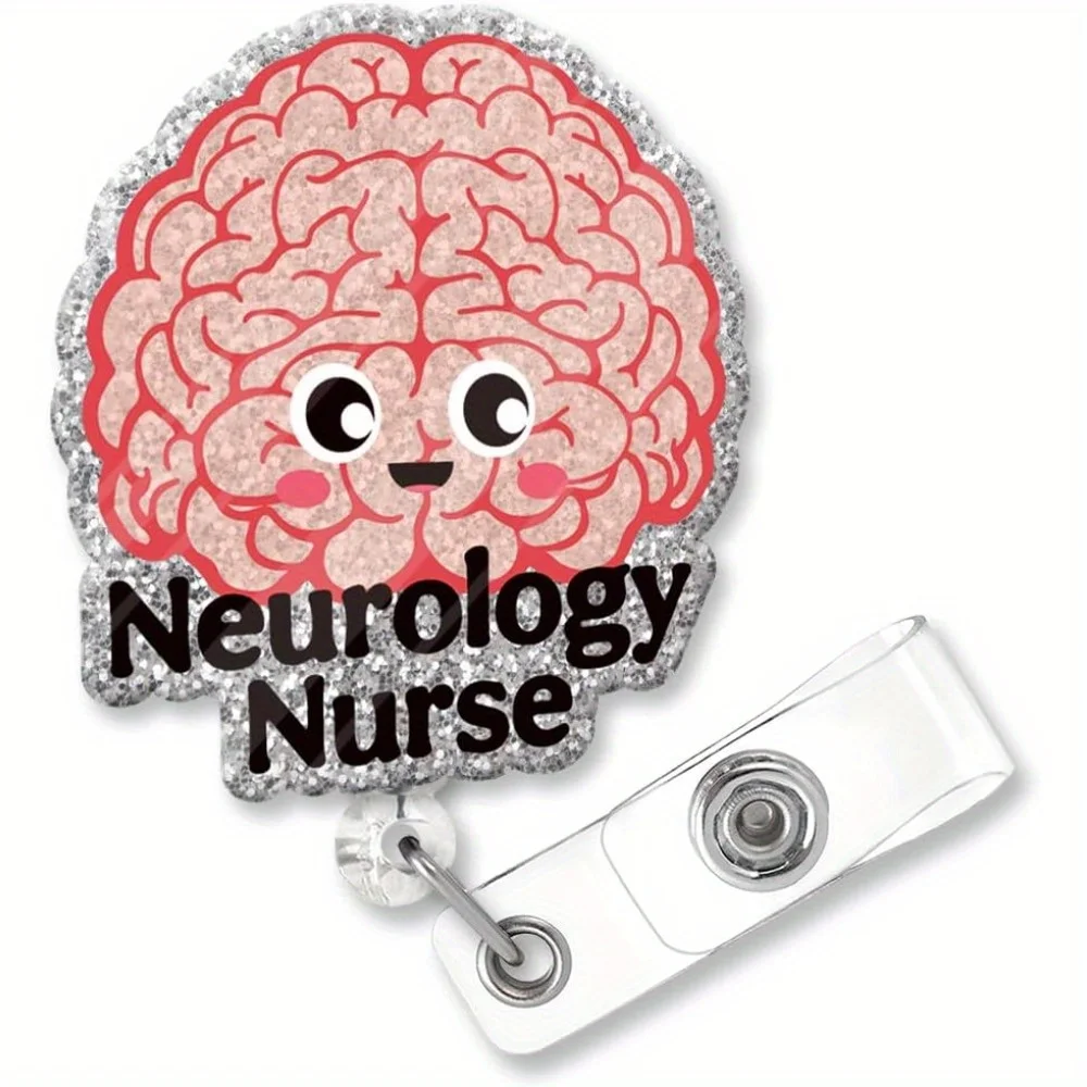 Fun flashing brain badge clip for neurology nurses. Perfect gift for ...