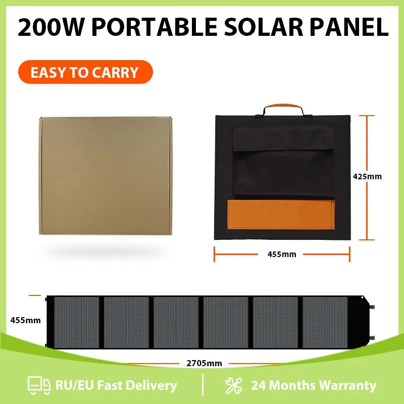 200W-18V-Portable-Solar-Panel-Kit-Complete-Folding-Solar-Charger-2-USB ...