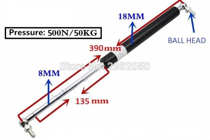 Free-shipping-500N-50KG-force-390mm-central-distance-135-mm-stroke ...