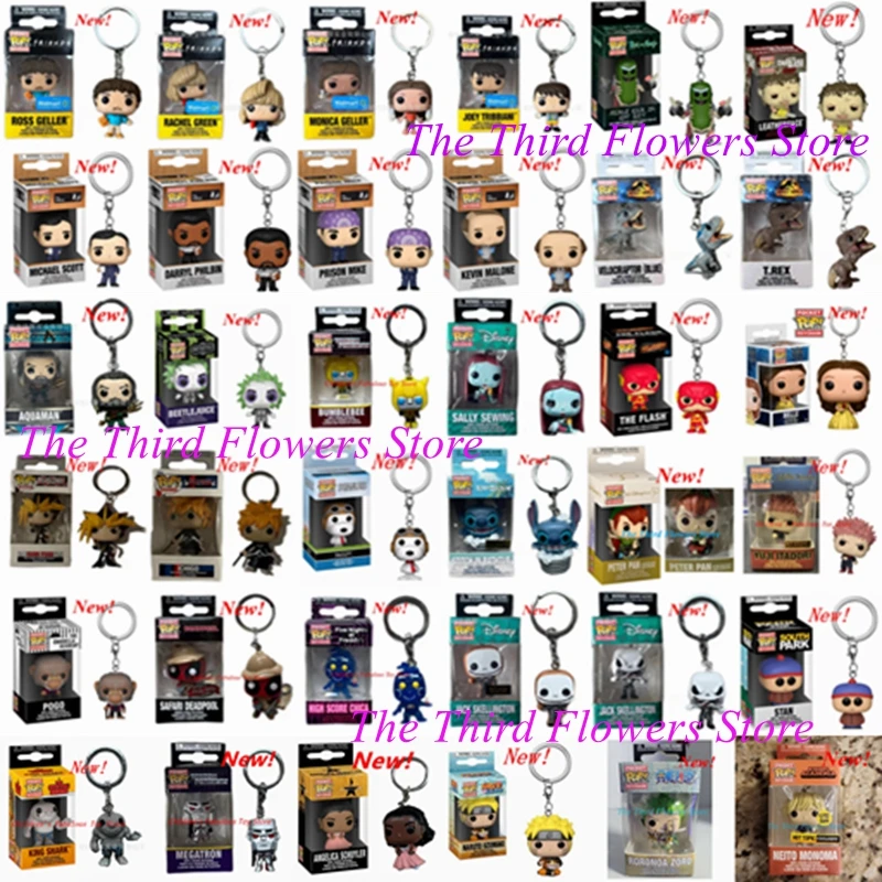 New-41-styles-FUNKO-POP-Keychains-Friends-Office-Snoopy-Peter-Pan-Yuji ...